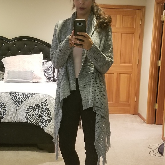 Sweaters | Grey Chunky Open Front Cardigan | Poshmark